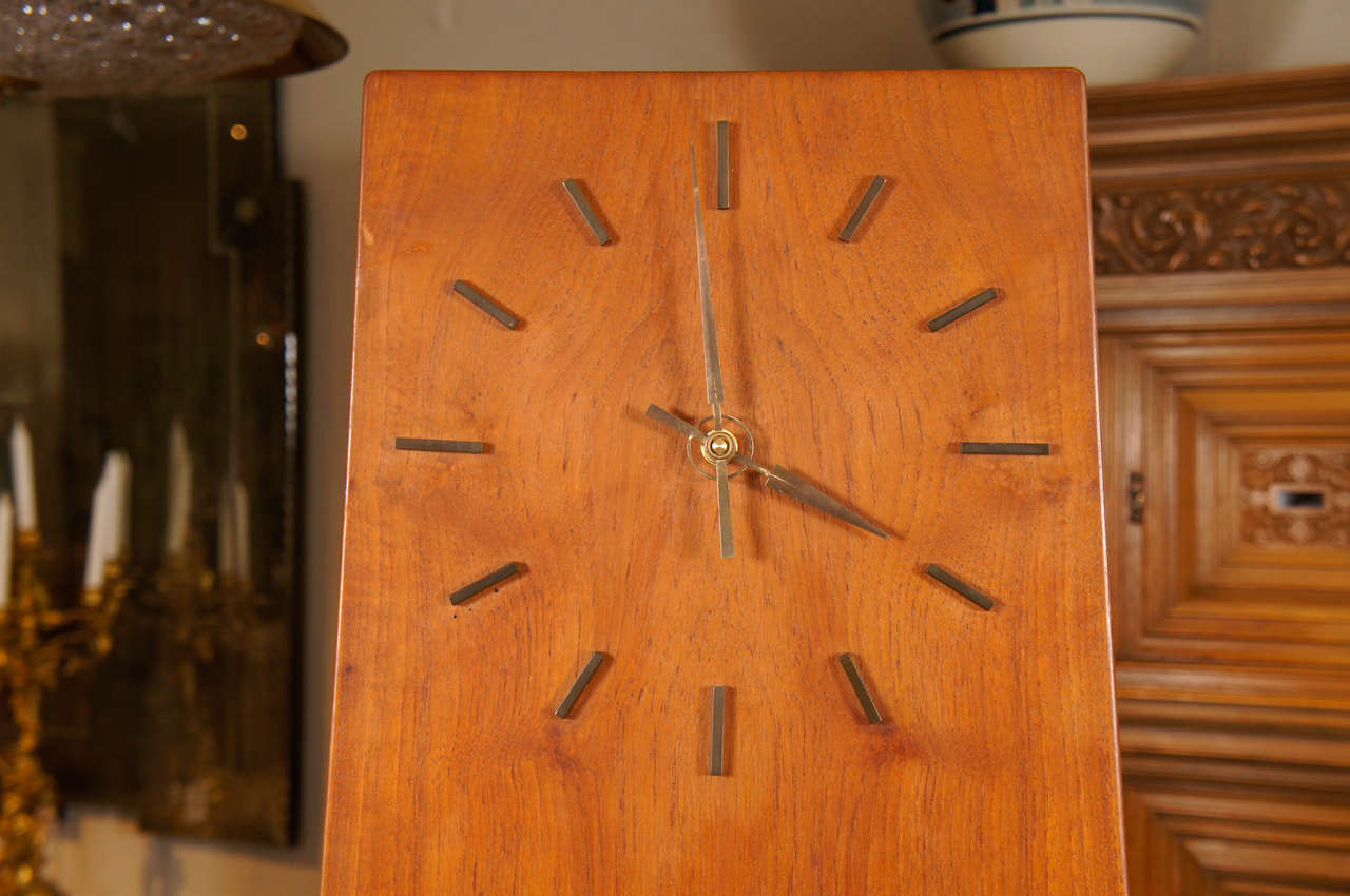 Danish Modern Teakwood Grandfather Clock at 1stDibs | teak grandfather ...