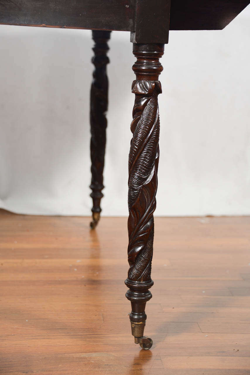 Pair of Federal Period Drop-Leaf Dining Tables at 1stDibs