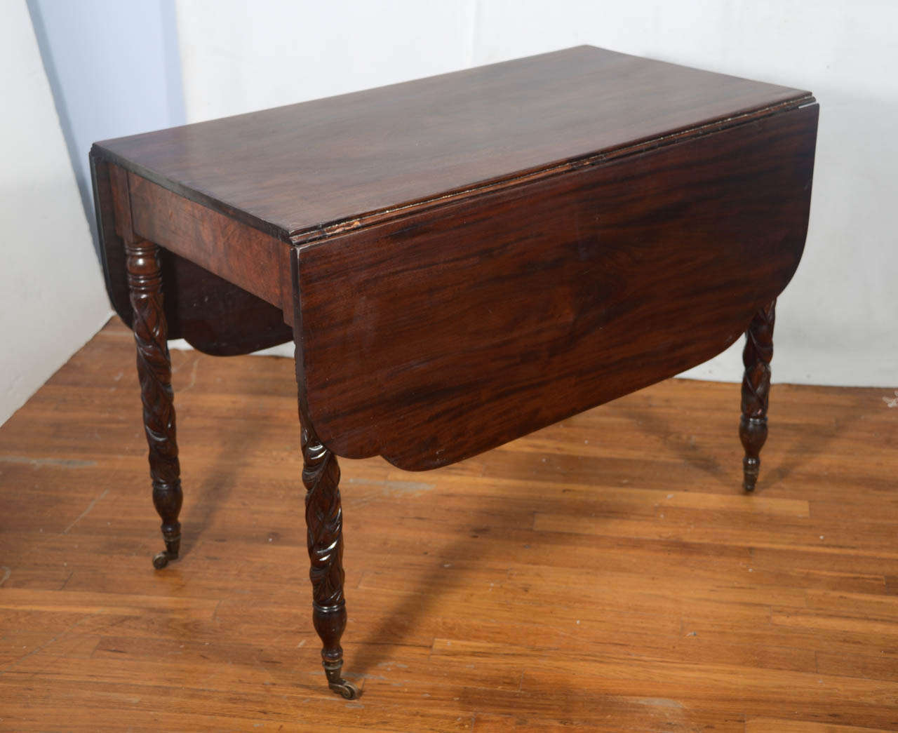 Pair of Federal Period Drop-Leaf Dining Tables at 1stDibs