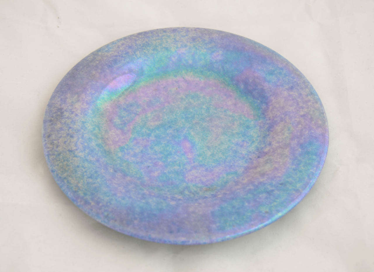 6 Piece Blue Lustreware Tea Set by The Ruskin Pottery, England 1927 For ...