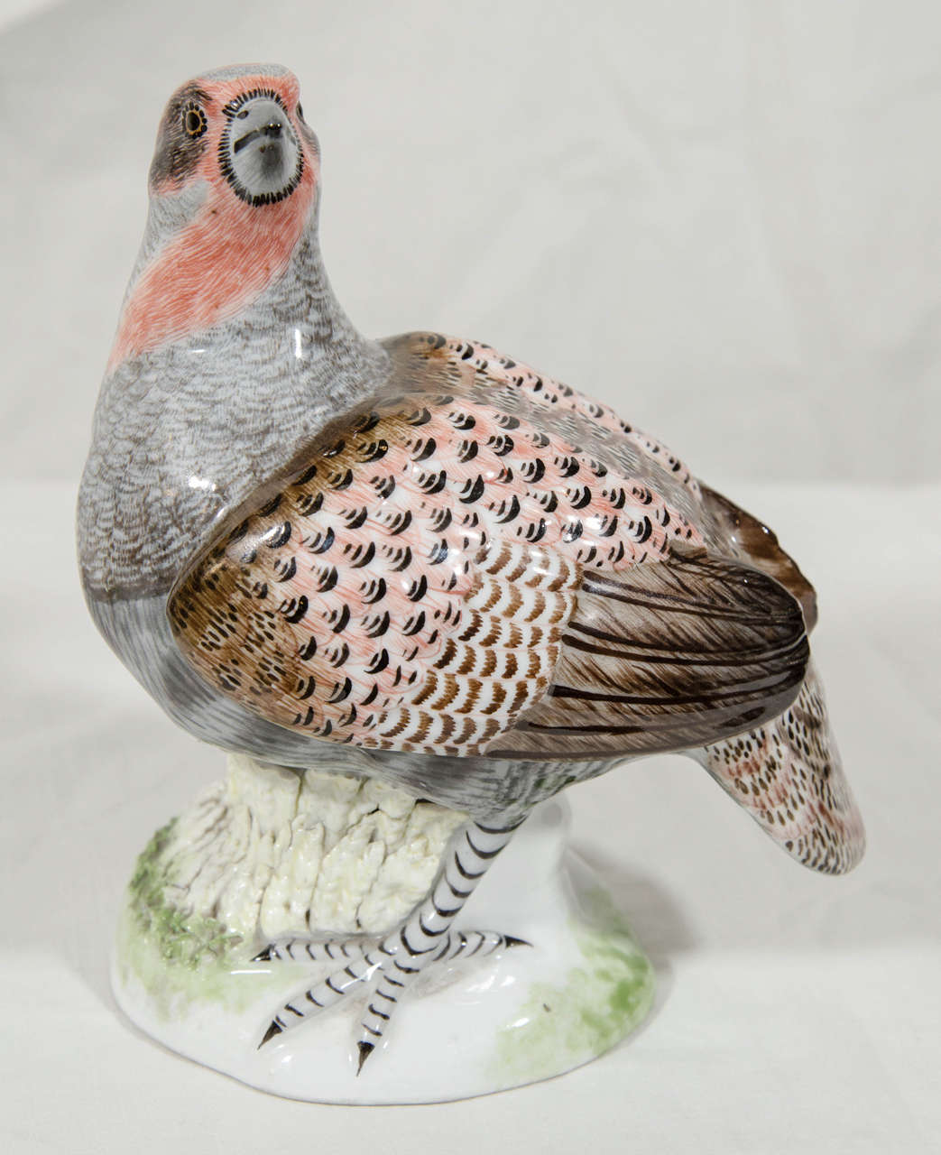 Pair of Antique Porcelain Birds, Partridges Sculpture at 1stDibs