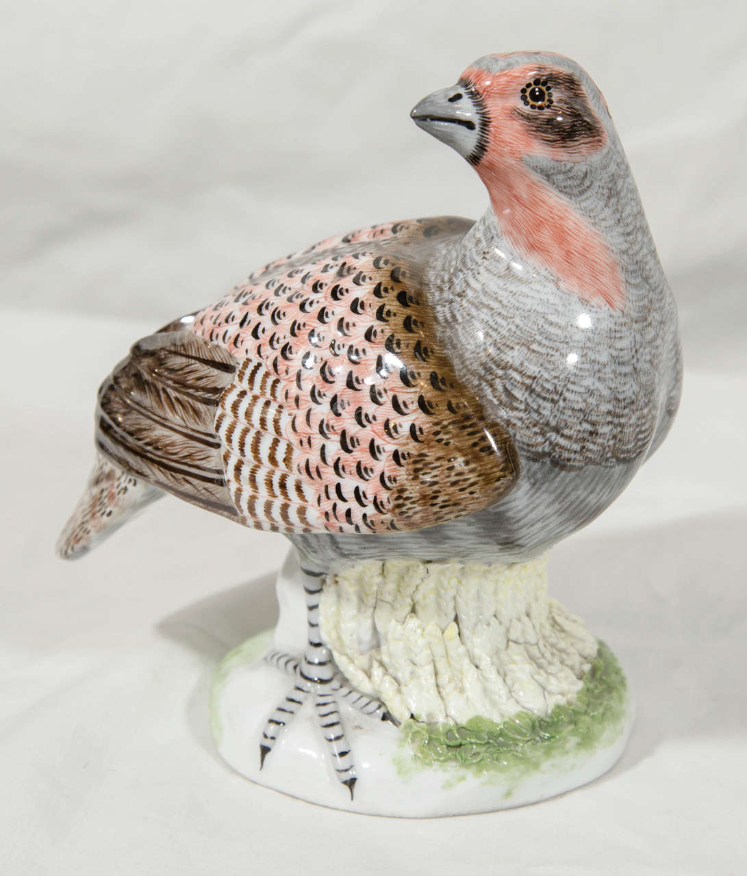 Pair of Antique Porcelain Birds, Partridges Sculpture at 1stDibs