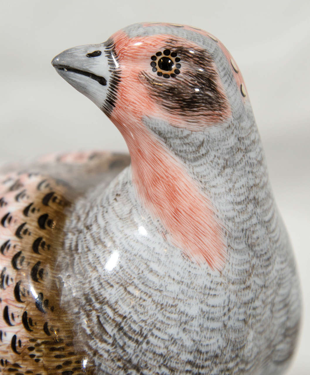 Pair of Antique Porcelain Birds, Partridges Sculpture at 1stDibs