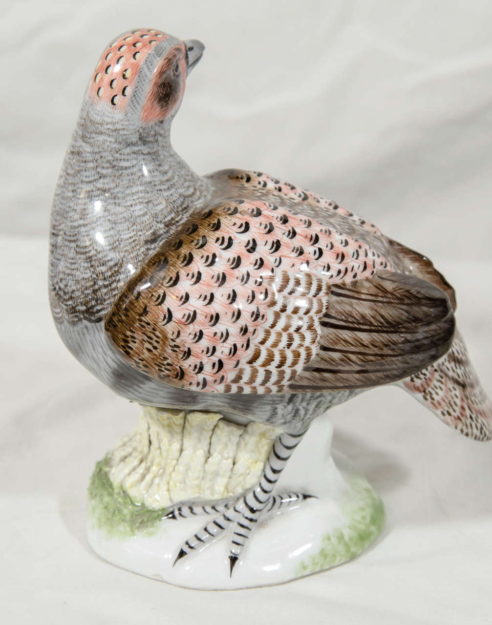 Pair of Antique Porcelain Birds, Partridges Sculpture at 1stDibs