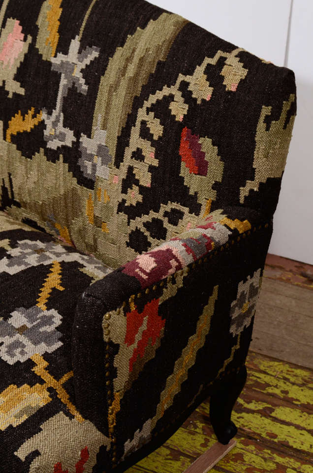 Indian Kilim Settee at 1stDibs