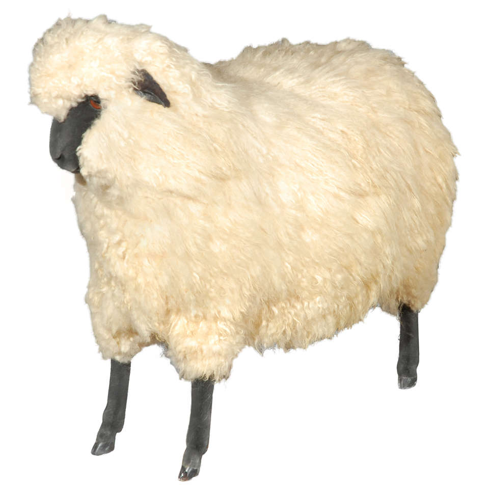 Decorative Life Size Sheep After Francois- Xavier Lalanne. For Sale at ...
