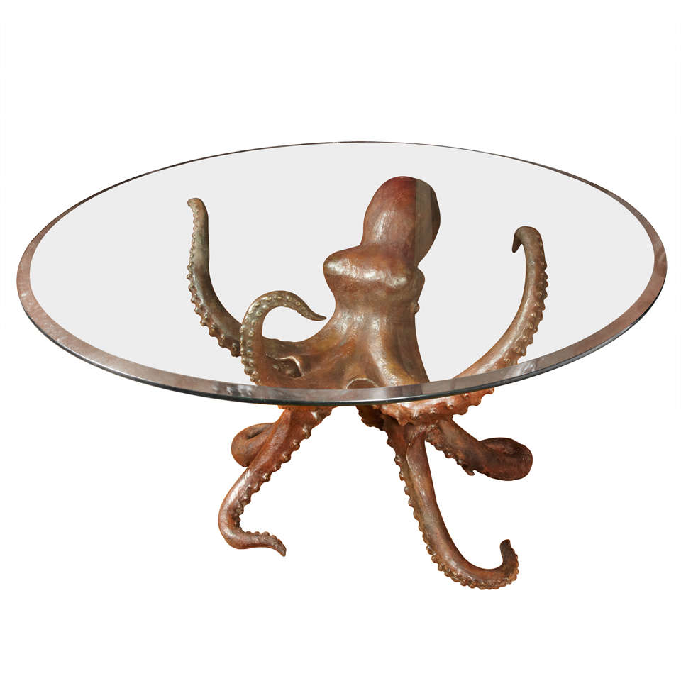 Fantastic Octopus Table Signed P Santoni 1974 at 1stDibs | octopus ...