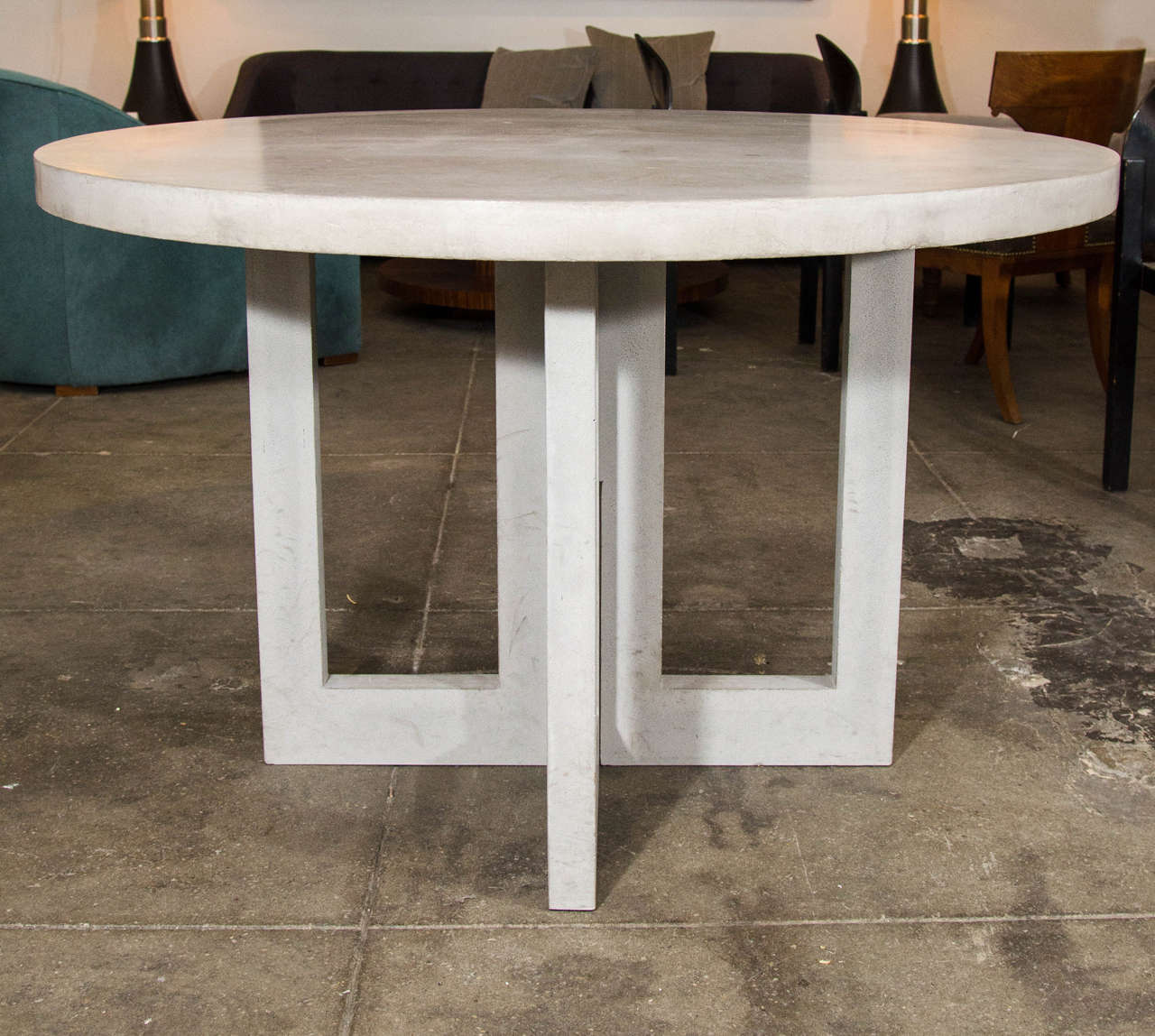 Dalton Concrete Dining Table at 1stDibs