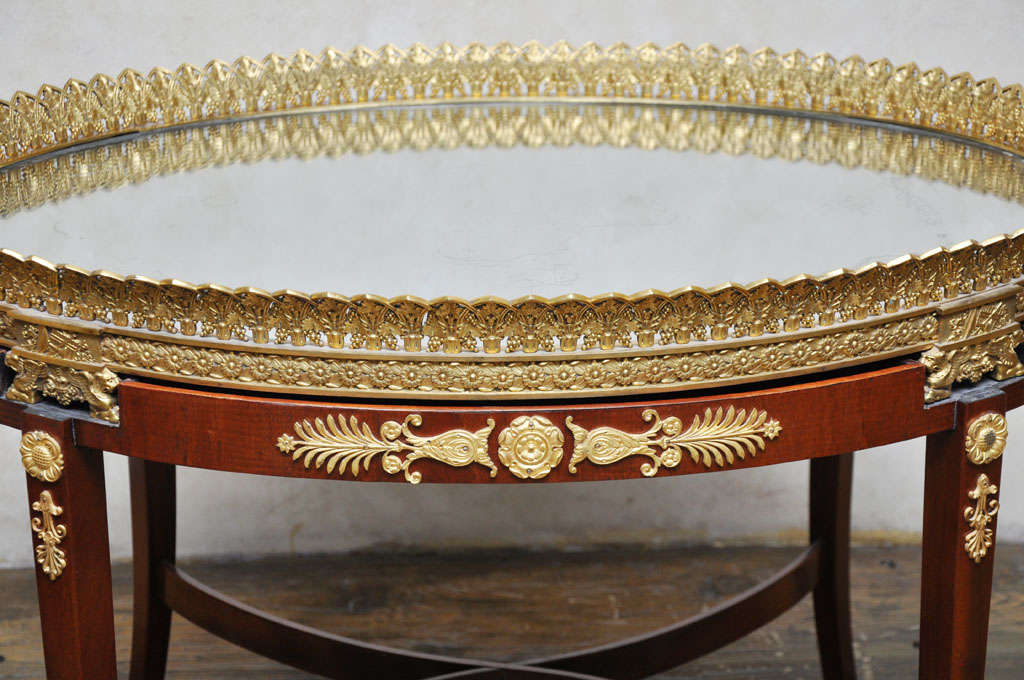 Empire Gilt Bronze Plateau Coffee Table or Occasional Table, France ...