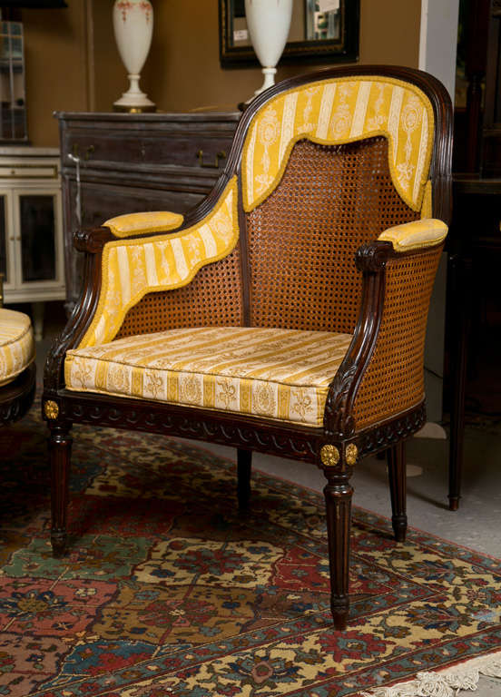 French Louis XIV Style Two-Piece Chaise at 1stDibs