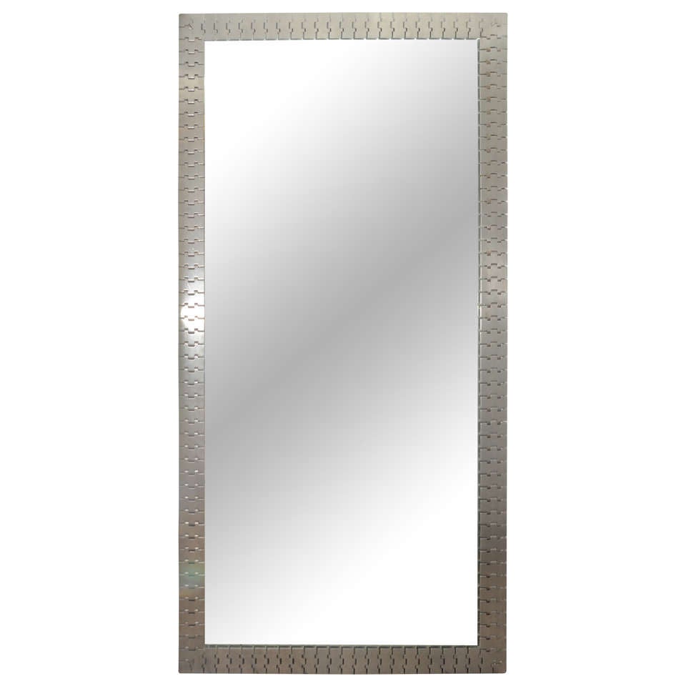 Interlocking Stainless Steel Mirror at 1stDibs