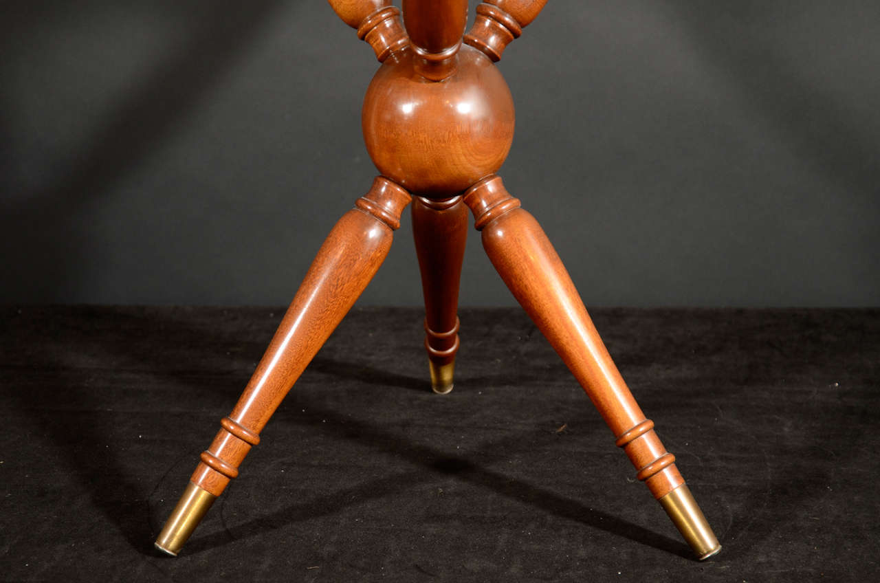 Bird's Eye Maple End Tables With Morrish Design Apron at 1stDibs