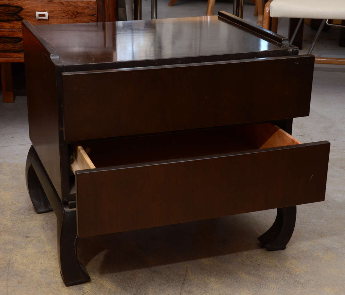 Pair Of Asian Style Nightstands For Sale at 1stDibs