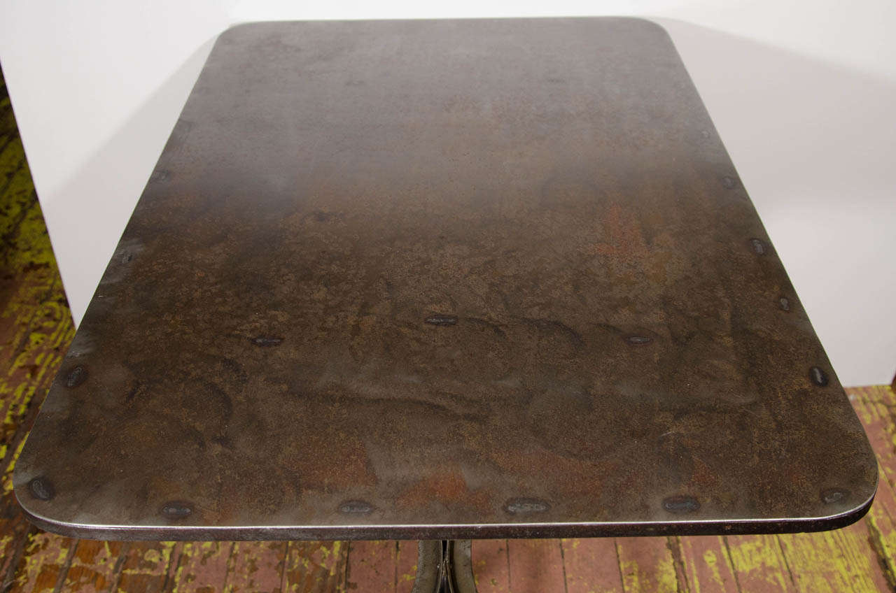 French Metal Bistro Table For Sale at 1stDibs