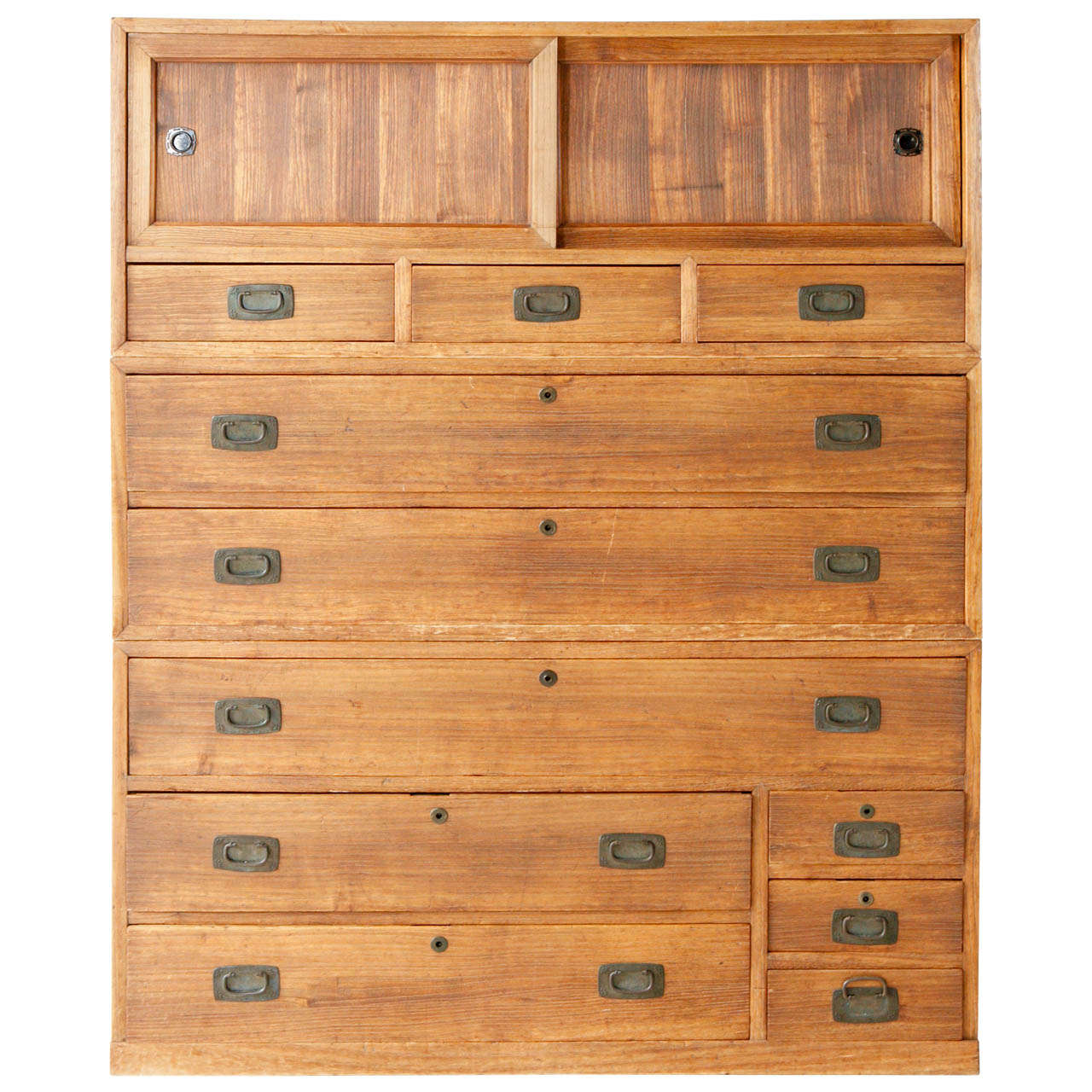 Vintage Japanese Three Piece Tansu / Chest of Drawers at 1stDibs ...