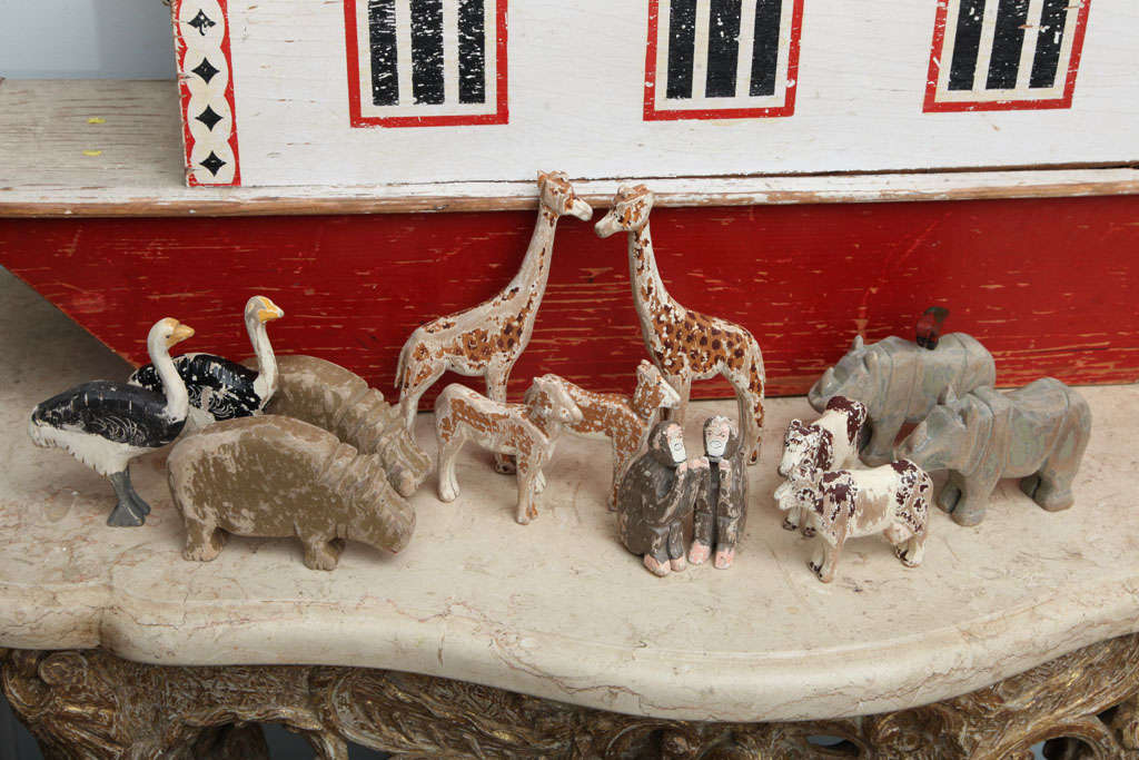 Oversize Carved and Painted Noah's Ark at 1stDibs