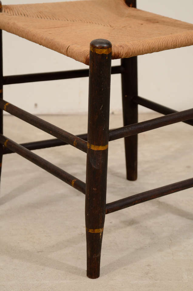 A Set of Six American Stenciled Hitchcock Style Chairs For Sale at 1stDibs