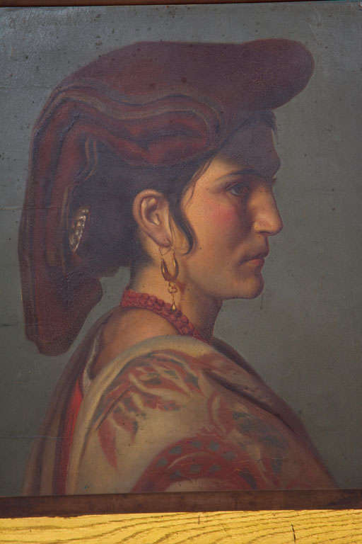 19th Century Portrait of an Italian Woman For Sale at 1stDibs