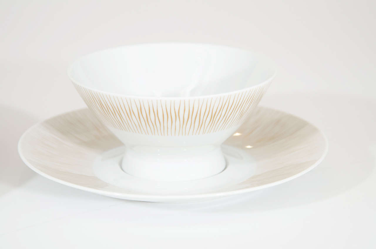 Set of Rosenthal Dinnerware Goldstrahlen Pattern at 1stDibs | rosenthal ...