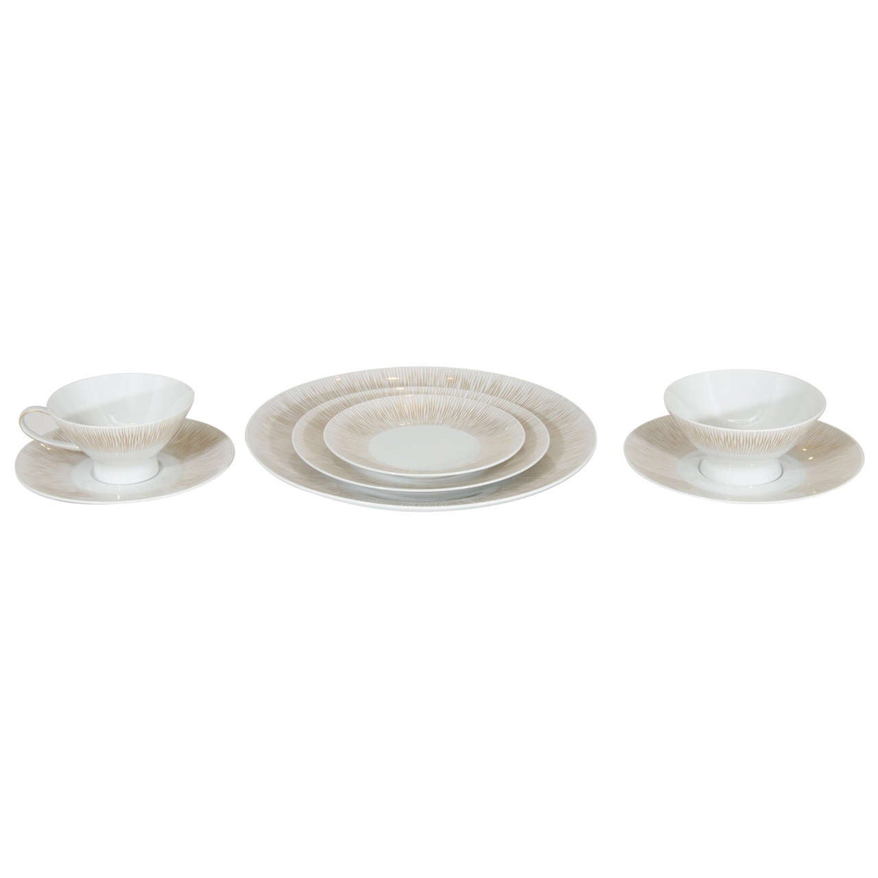 Set of Rosenthal Dinnerware Goldstrahlen Pattern at 1stDibs | rosenthal ...