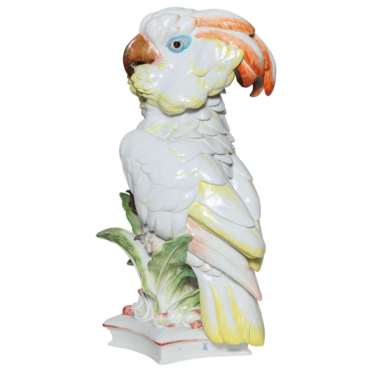 Large Meissen Porcelain Model of a Cockatoo at 1stDibs | porcelain cockatoo