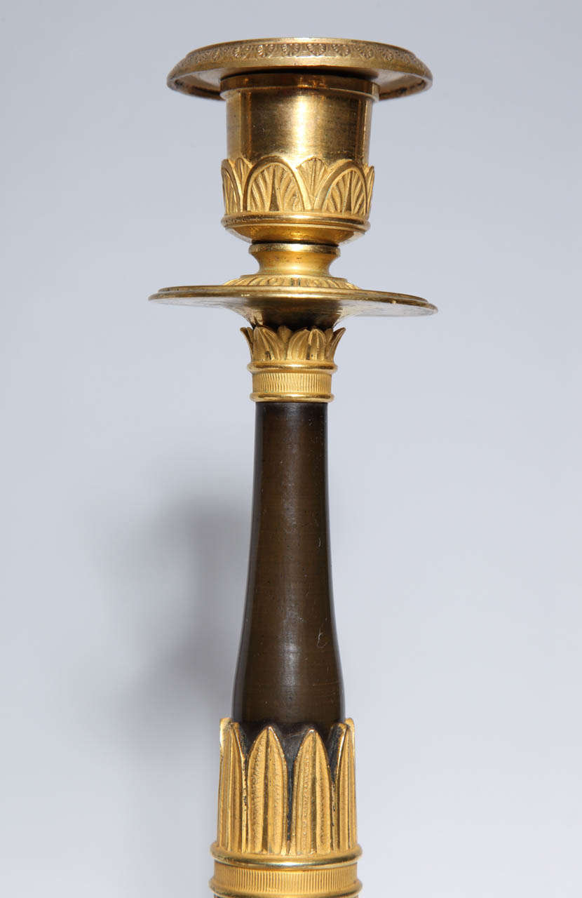 Fine Pair of Antique Russian Empire Patinated and Dore Bronze ...