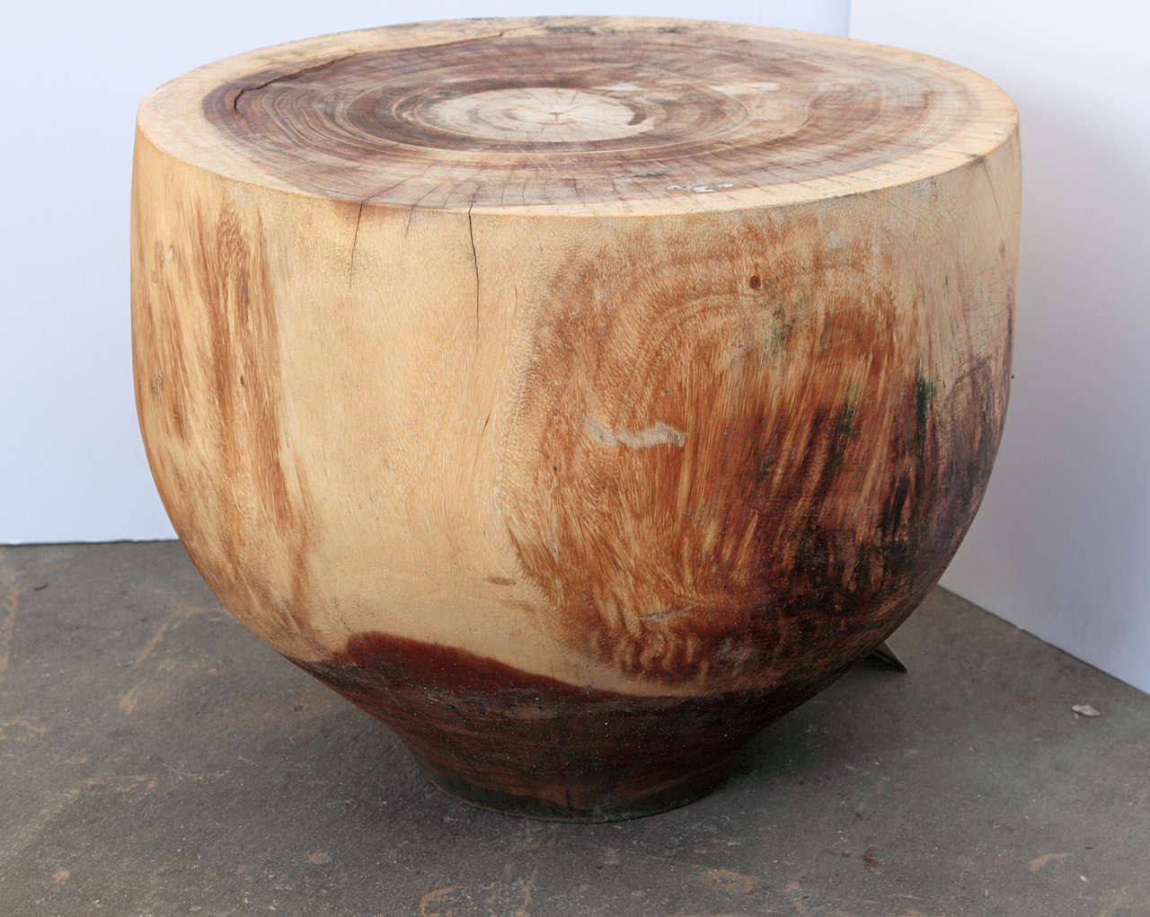 Organic Lychee Wood End Tables at 1stDibs