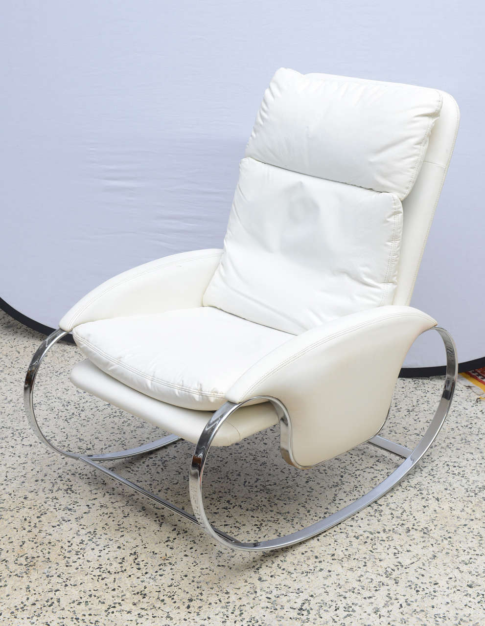 Milo Baughman Style Chrome Rocking Chair, USA, 1970s For Sale at ...