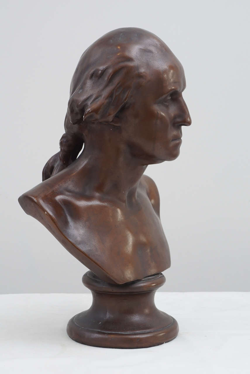 1920s Plaster Bust of George Washington at 1stDibs