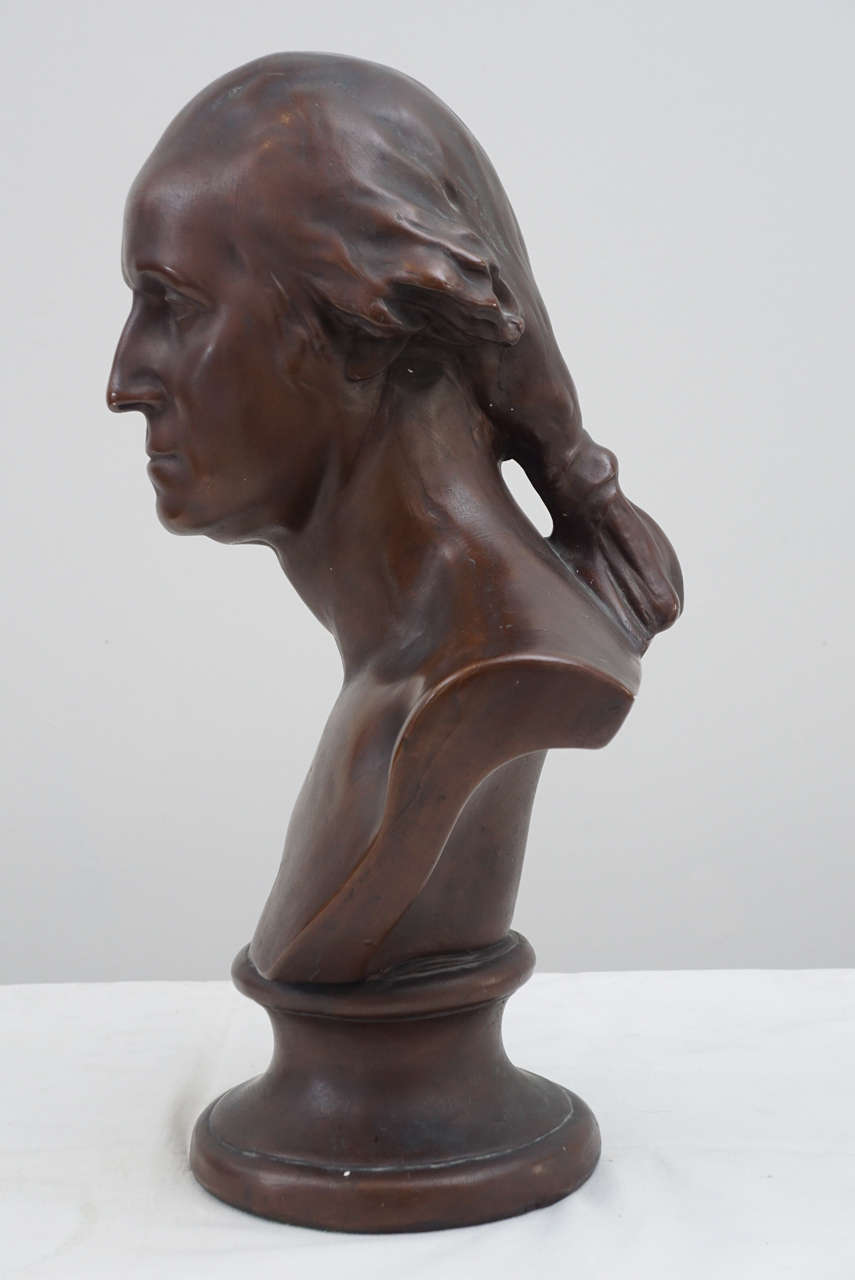 1920s Plaster Bust of George Washington at 1stDibs