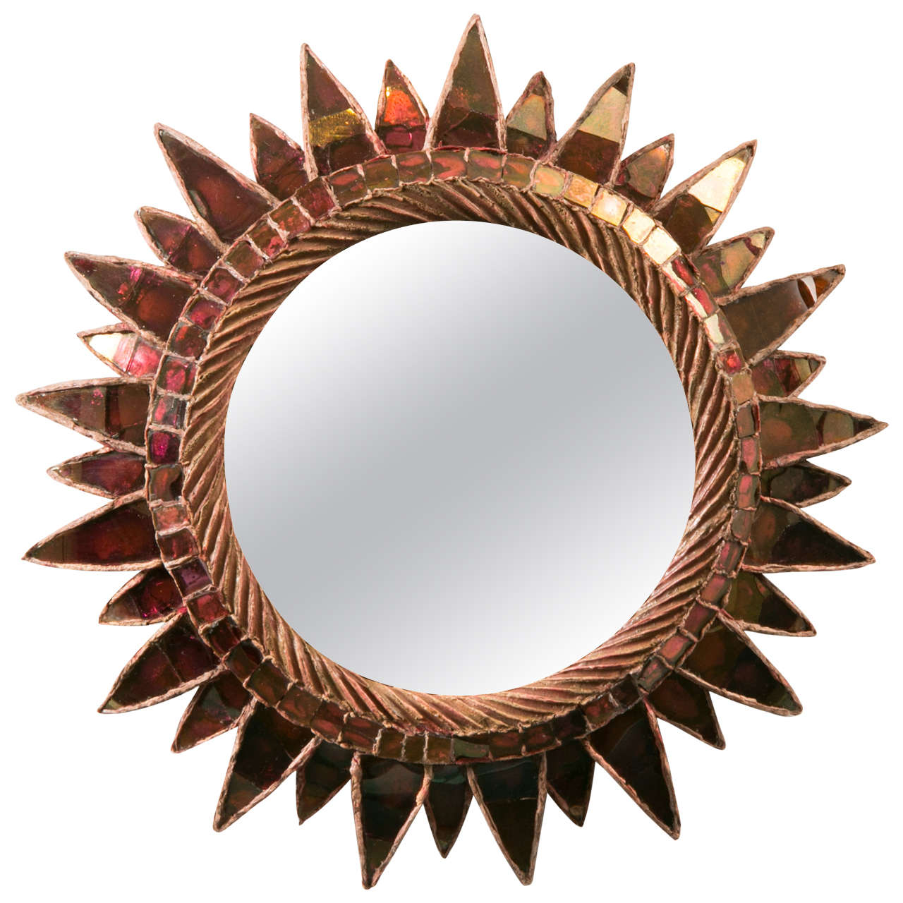 Line Vautrin, Sun Mirror No.1 "Soleil à Pointes N°1" For Sale at 1stDibs