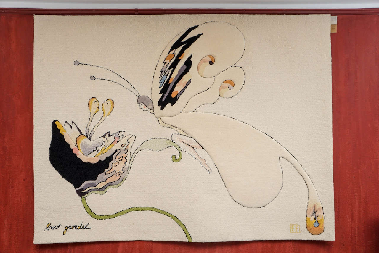Burt Groedel for Edward Fields Wool Rug or Tapestry at 1stDibs
