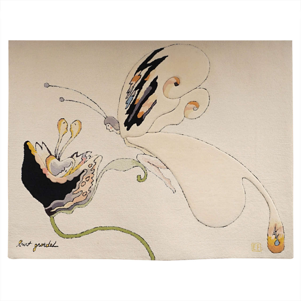 Burt Groedel for Edward Fields Wool Rug or Tapestry at 1stDibs