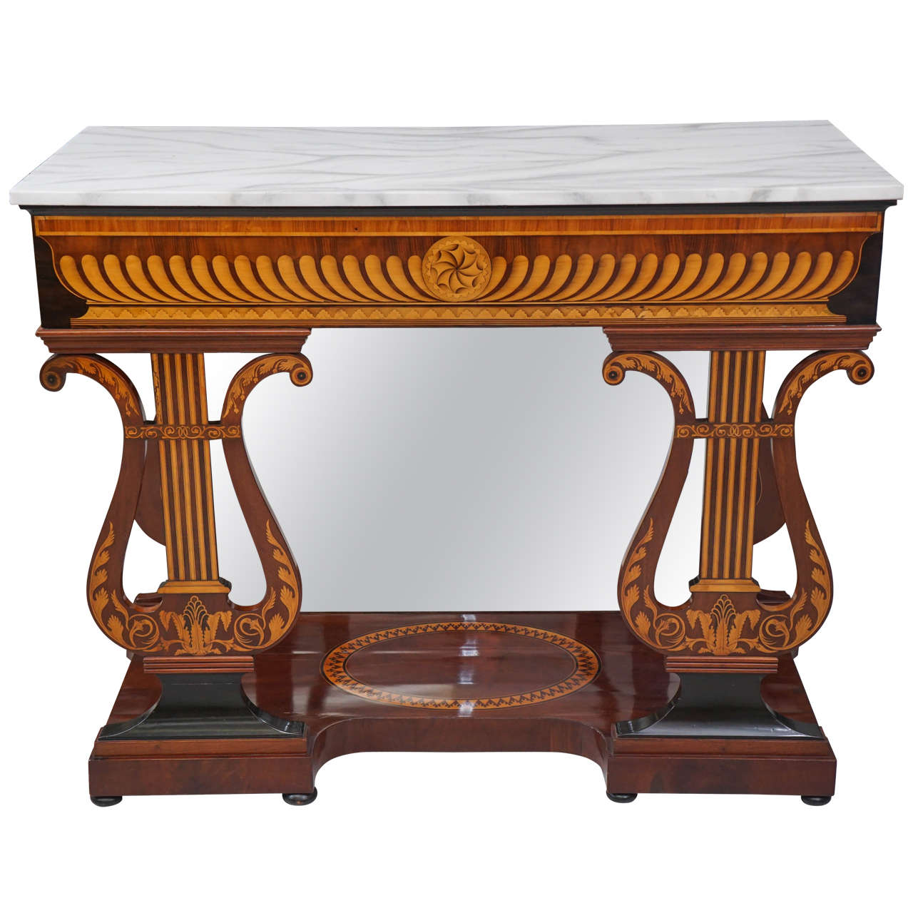 Austrian Biedermeier Marble Topped Console Table For Sale at 1stDibs ...