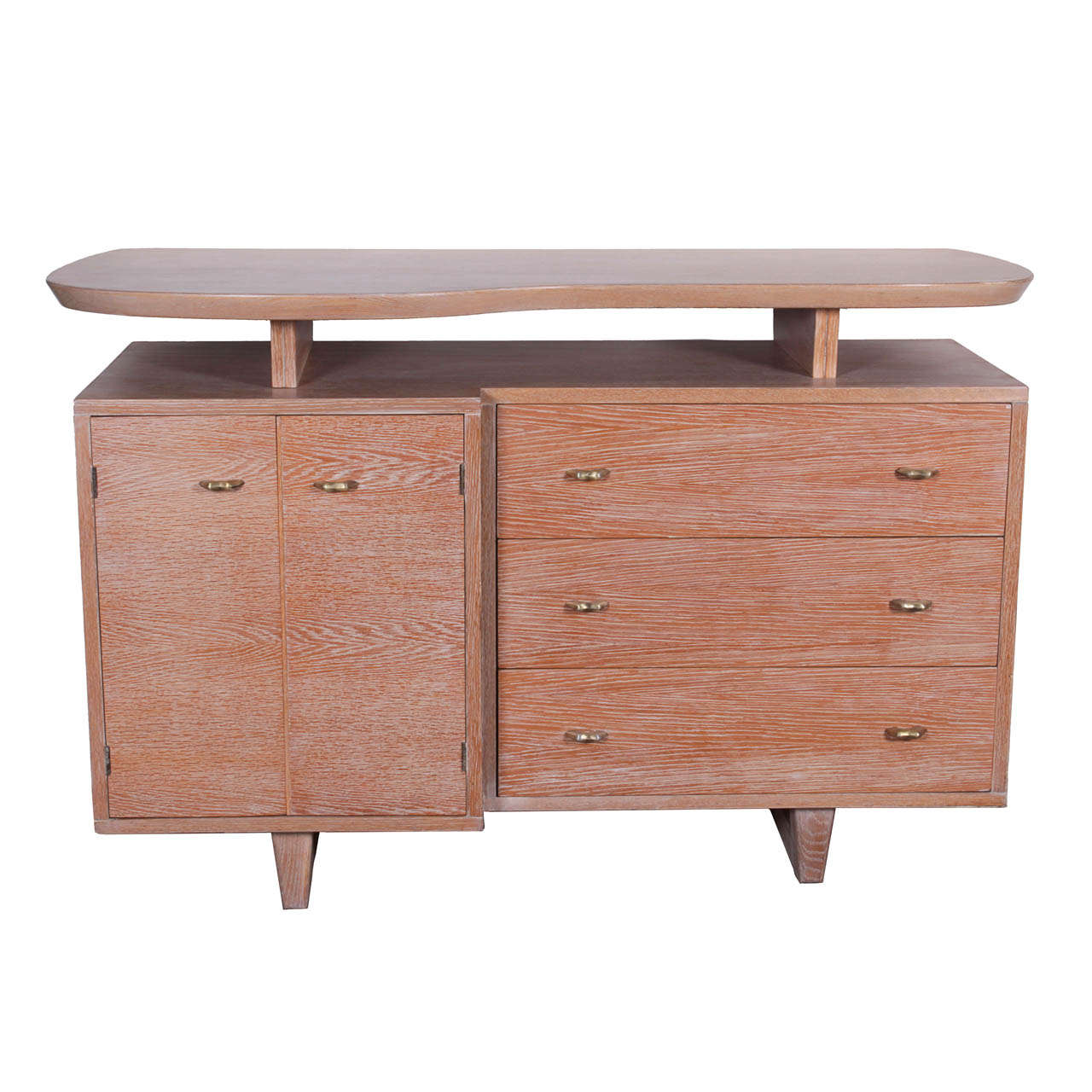 French Cerused Ash Cabinet For Sale at 1stDibs