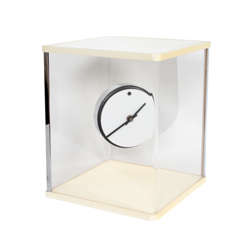 Lucite Mystery Clock by Raymor at 1stDibs