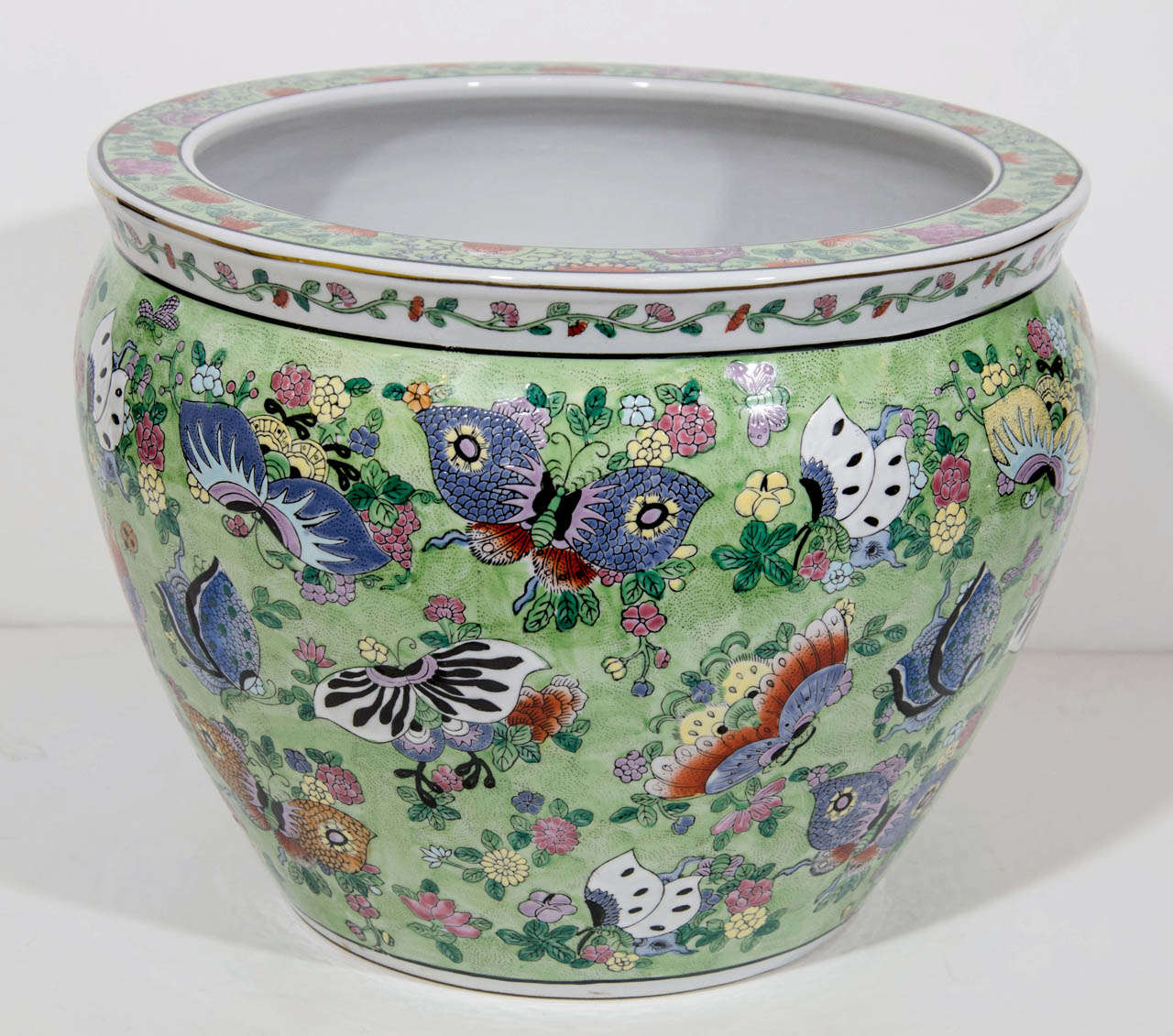 Exquisite Chinese Antique Famille Verte Porcelain FIsh Bowl ...