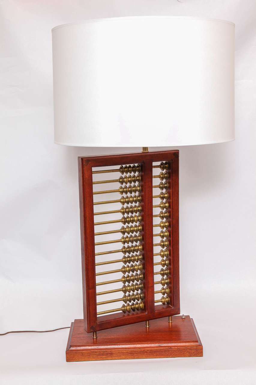 1940s Art Moderne Abacus Table Lamp at 1stDibs