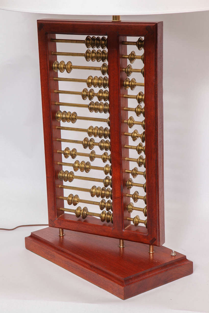 1940s Art Moderne Abacus Table Lamp at 1stDibs