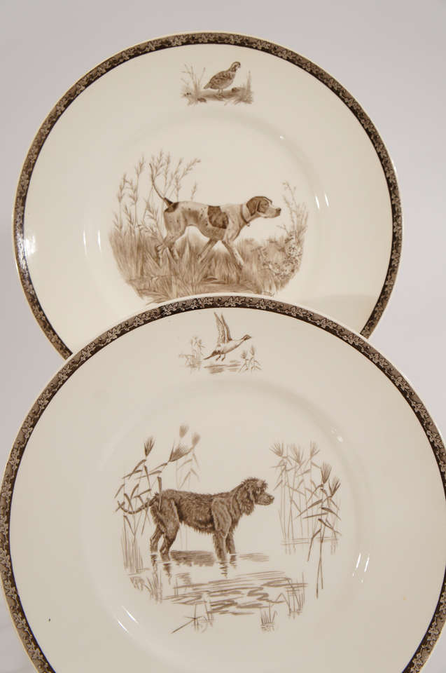 Set of 12 Wedgwood American Sporting Dog Plates- M.Kirmse at 1stDibs ...