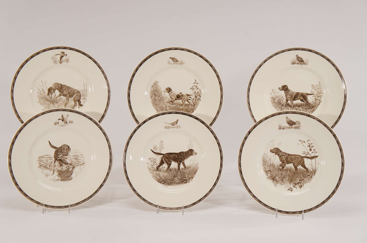 Set of 12 Wedgwood American Sporting Dog Plates- M.Kirmse at 1stDibs ...