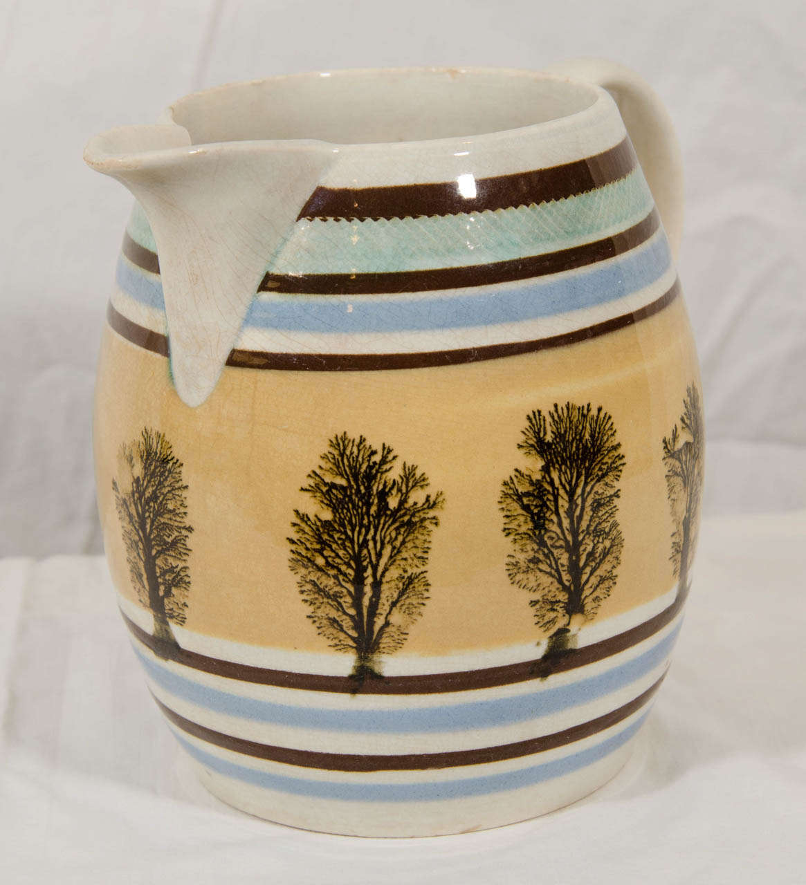 A Large Mocha Ware Banded Jug at 1stDibs