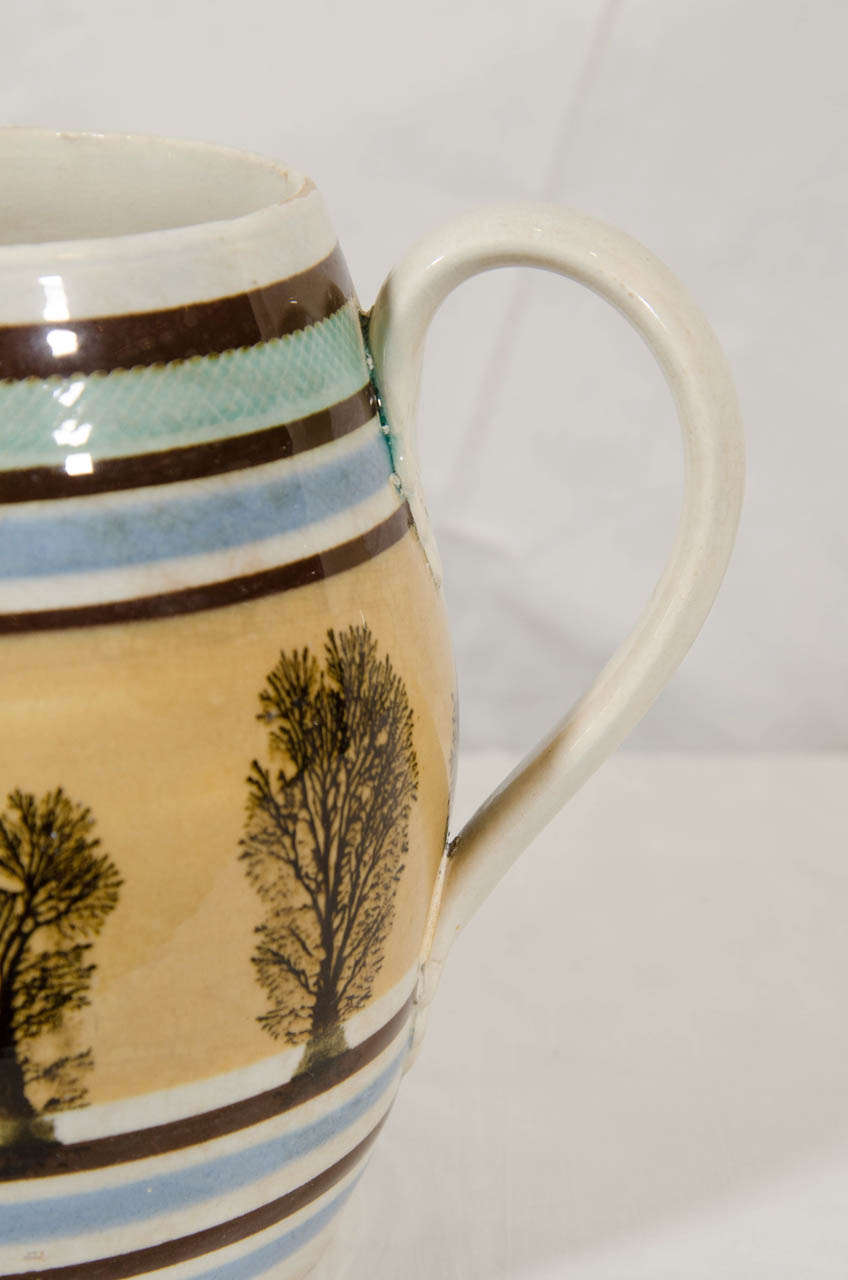 A Large Mocha Ware Banded Jug at 1stDibs