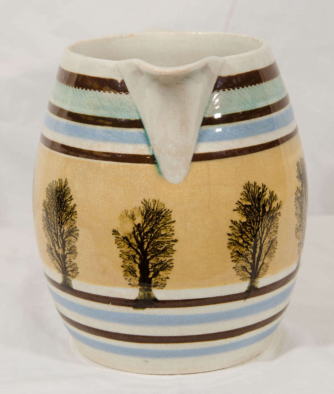 A Large Mocha Ware Banded Jug at 1stDibs