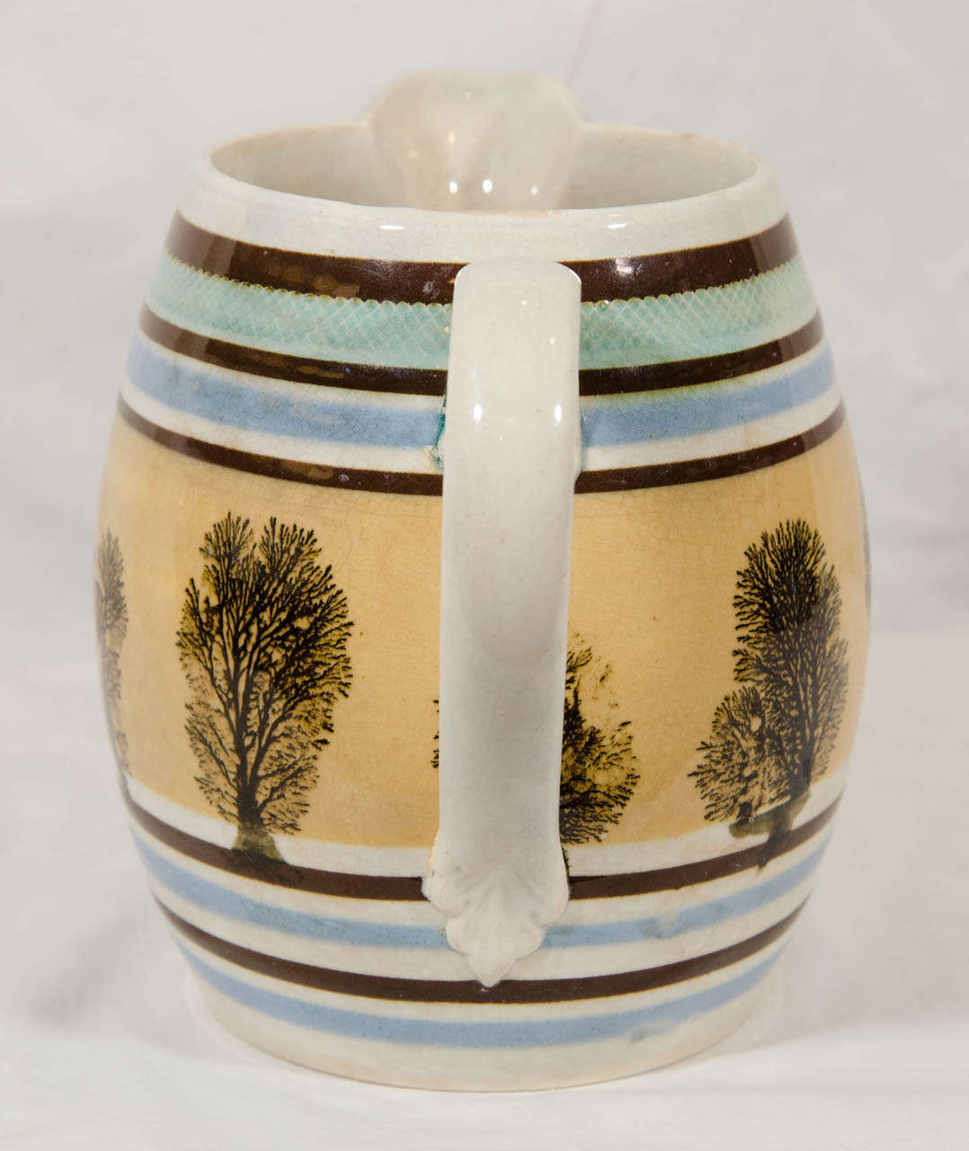 A Large Mocha Ware Banded Jug at 1stDibs