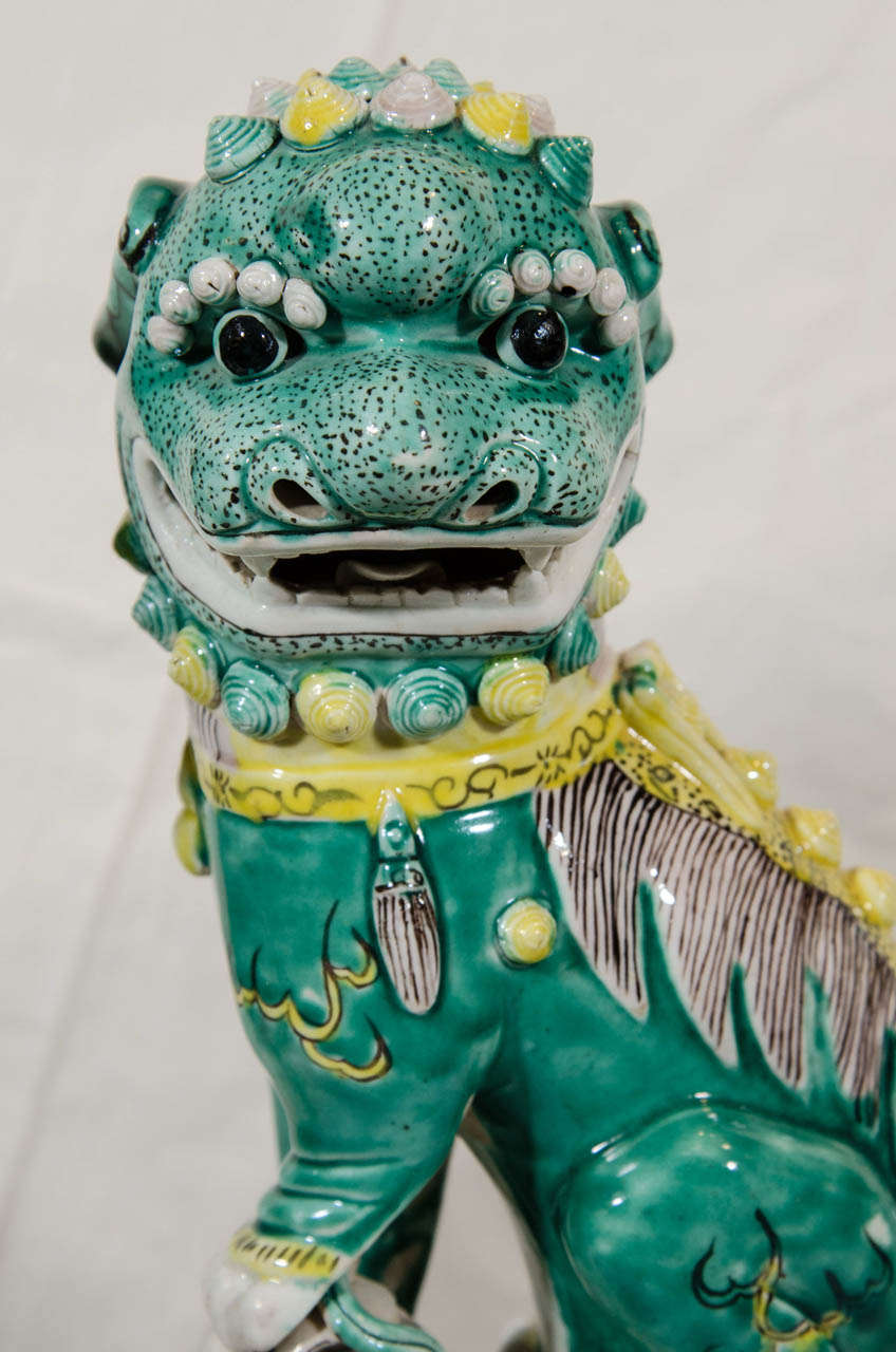 A Pair of 19th Century Chinese Foo Dogs at 1stDibs