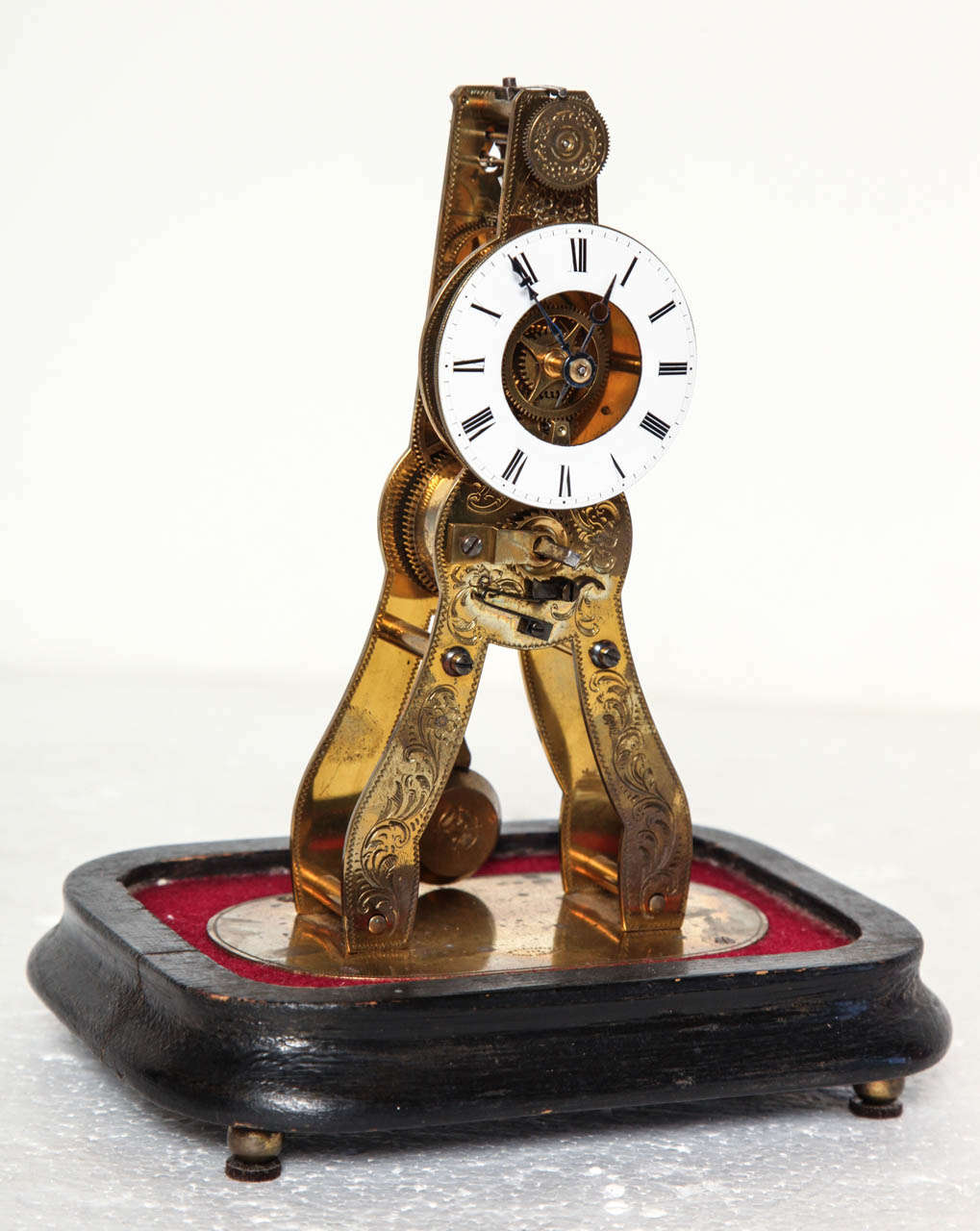 19th Century French Skeleton Clock at 1stDibs