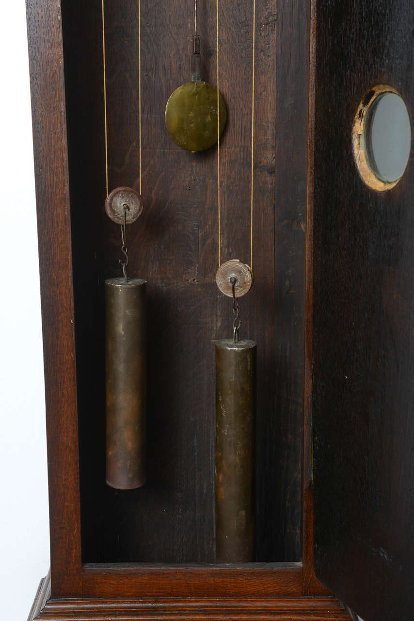18th Century Solid Oak Tall Belgian Eight-Day Grandfather Clock at ...