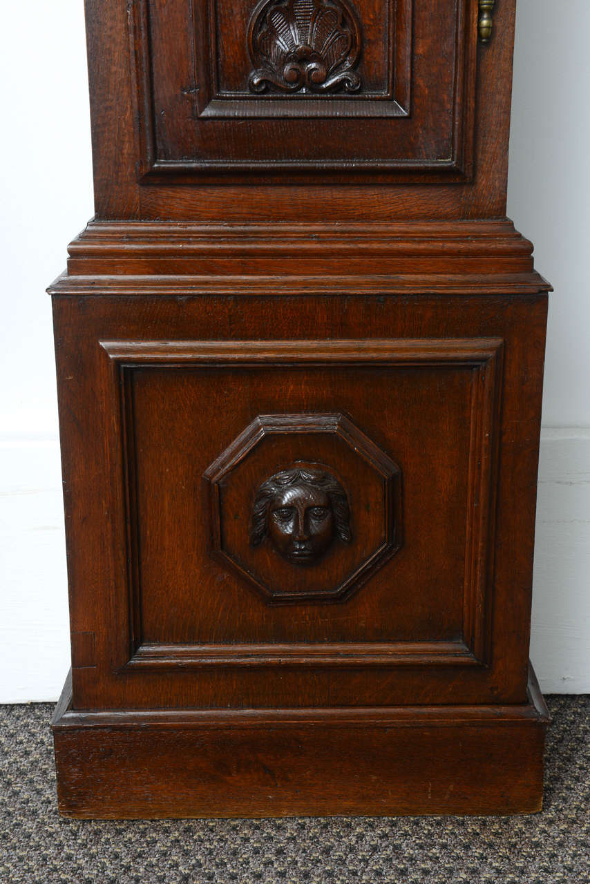 18th Century Solid Oak Tall Belgian Eight-Day Grandfather Clock at ...