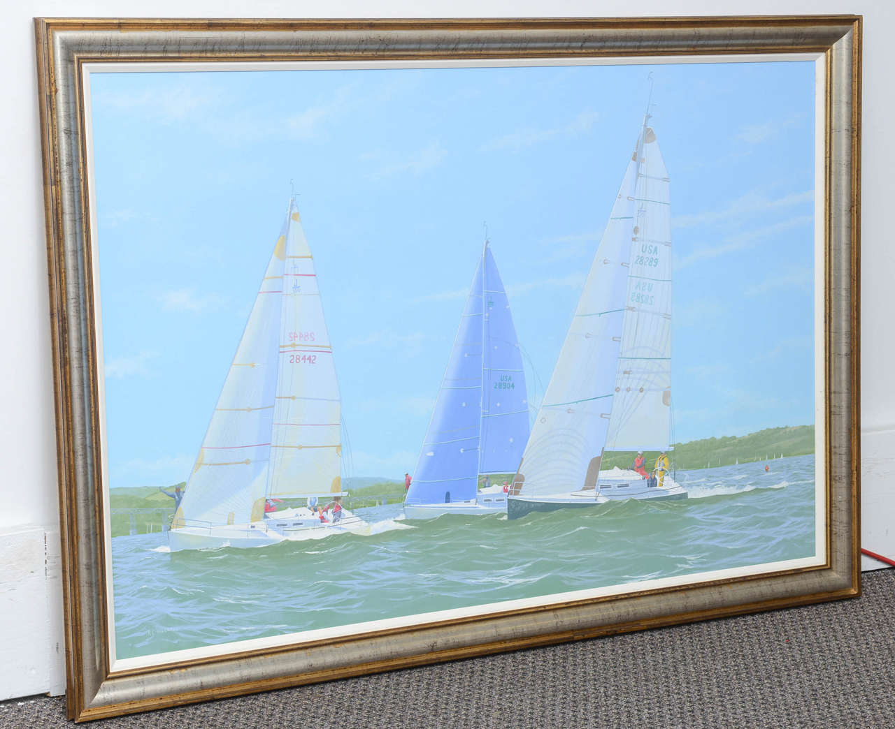 R.C . Mitchell of London Oil Painting at 1stDibs